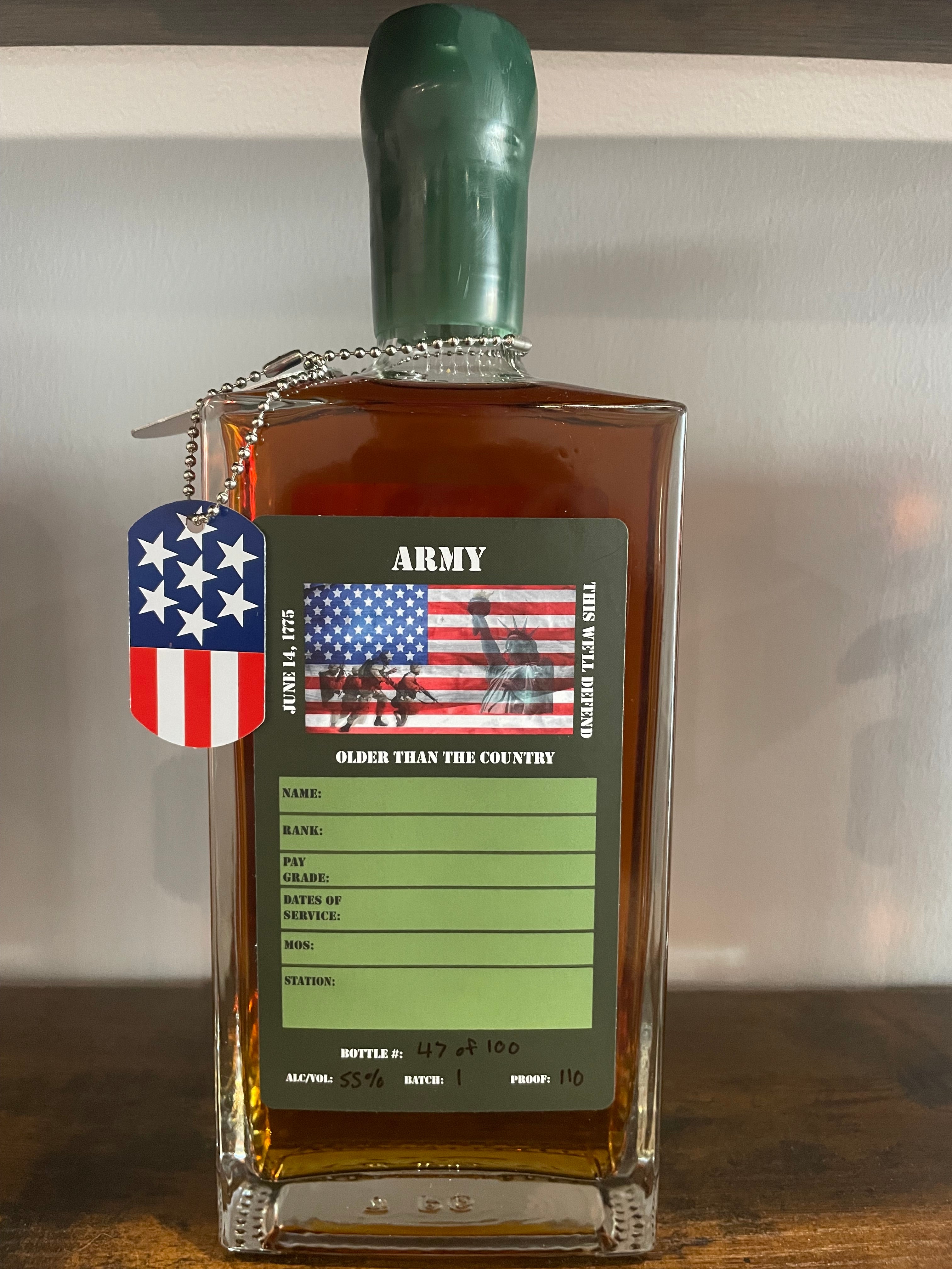 Army Military Service Record - Batch 1 - Straight Bourbon Whiskey - 6 ...